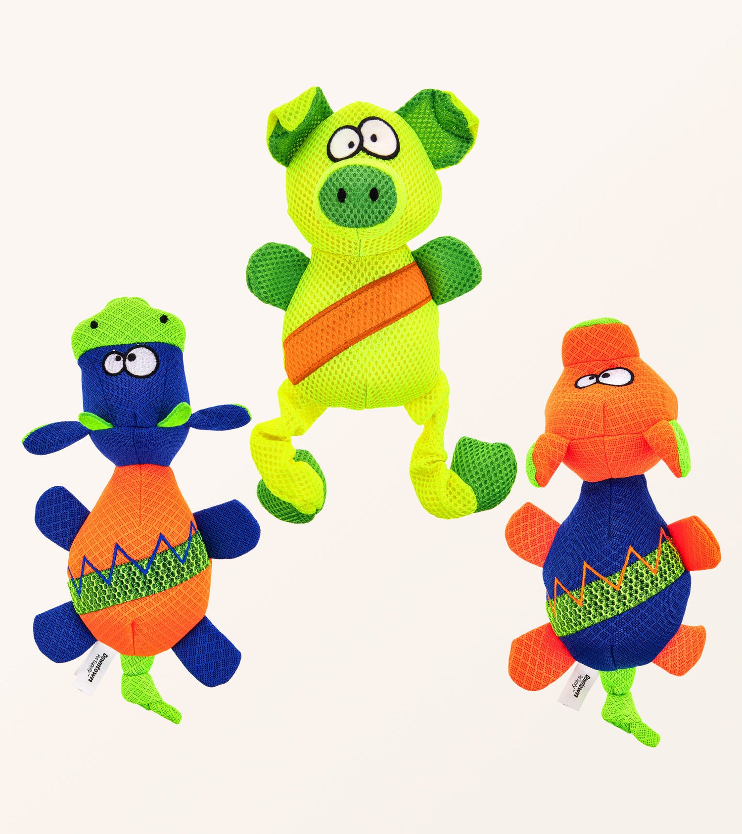 Mesh Piggies Chew Toys - 3 Pack | Gentle Dental Care | Downtown Pet Supply®
