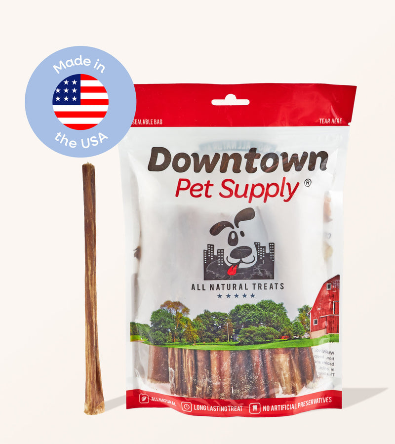 12" USA Bully Sticks | Dog Chews Made in the USA | Downtown Pet Supply®