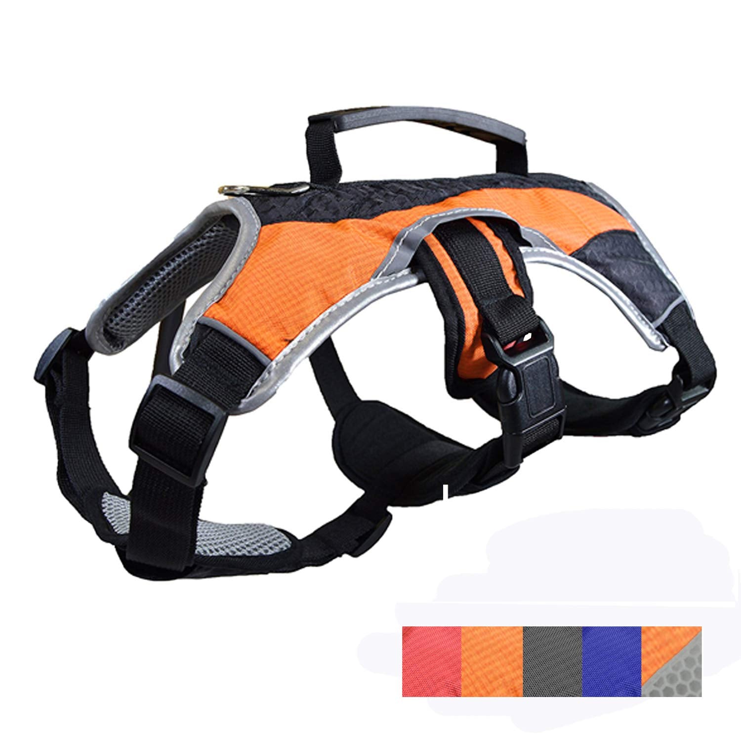 No-Pull Heavy Duty Hunting Harness with Reflectors - Orange – Downtown ...